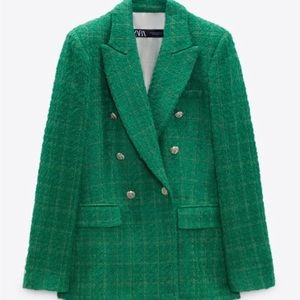 Zara | Jackets & Coats | Zara Textured Blazer | Poshmark